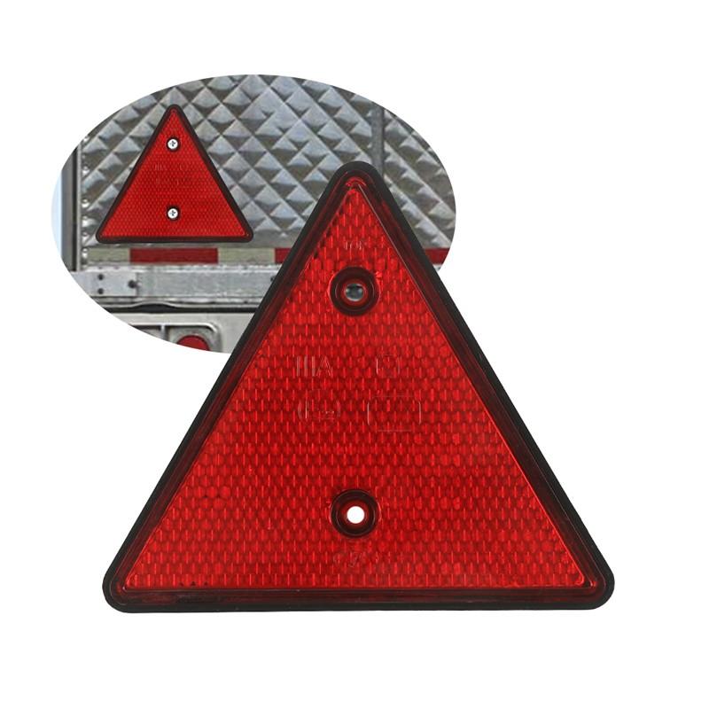 Buy 2pcs Triangular Reflectors Reflective Triangles Screw Fixing Red ...