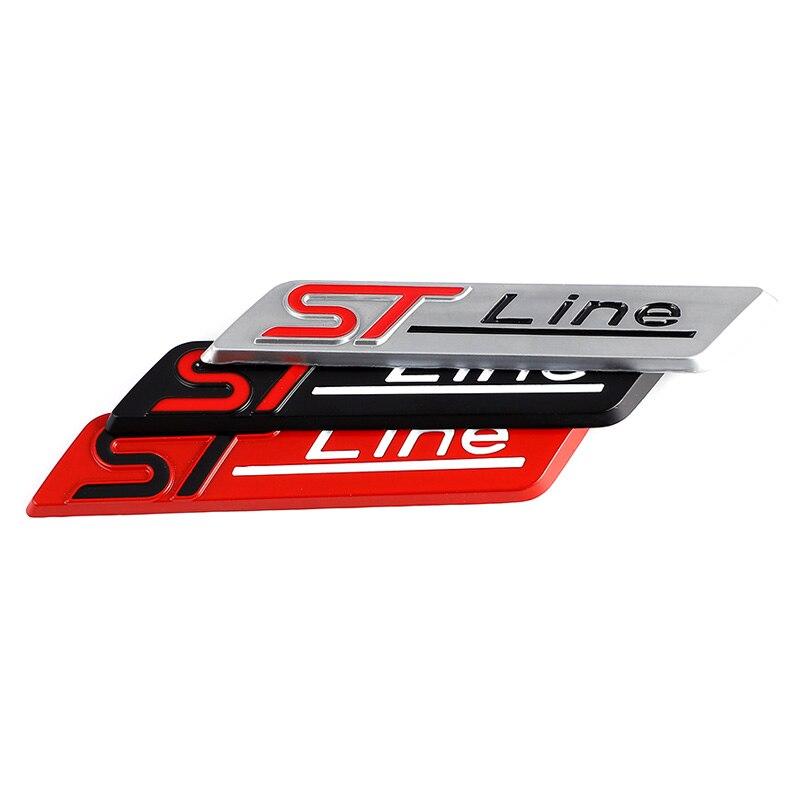 3D Car Sticker ST LINE Logo Emblem Sport Badge Auto Decal for kuga 2018 ...