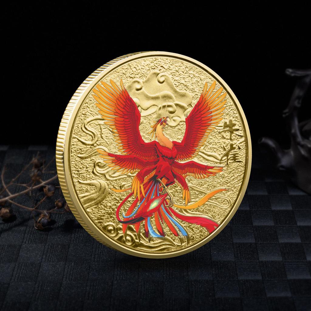 Cheap Red Phoenix Phenix Commemorative Collection Coin for Souvenir ...
