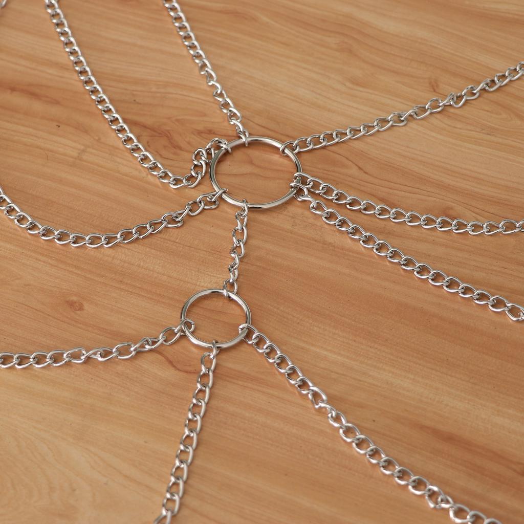 Buy Womens Sexy Enticing Tassel Lingerie Metal Chain Set Cross Body ...