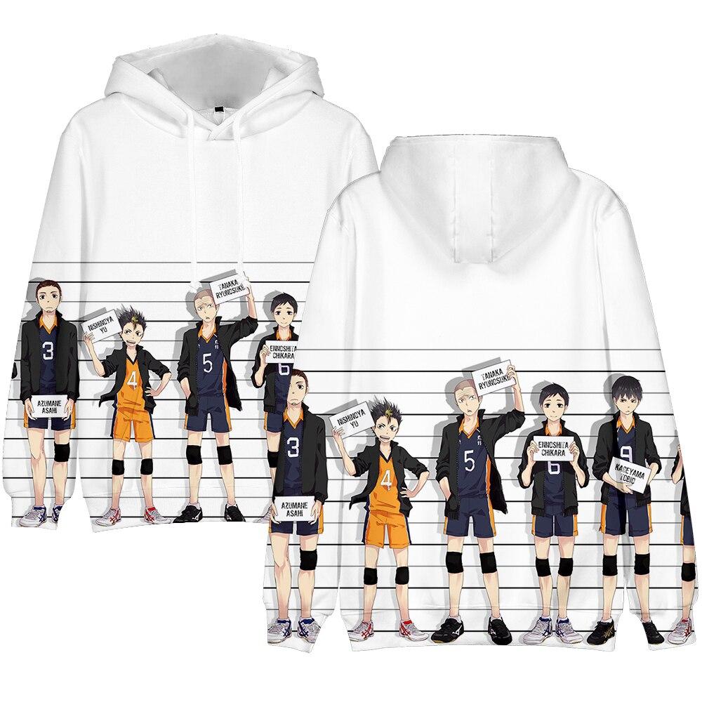 Cheap New White Pullovers Fashion 3d Haikyuu !!Hoodies Sweatshirts Men ...