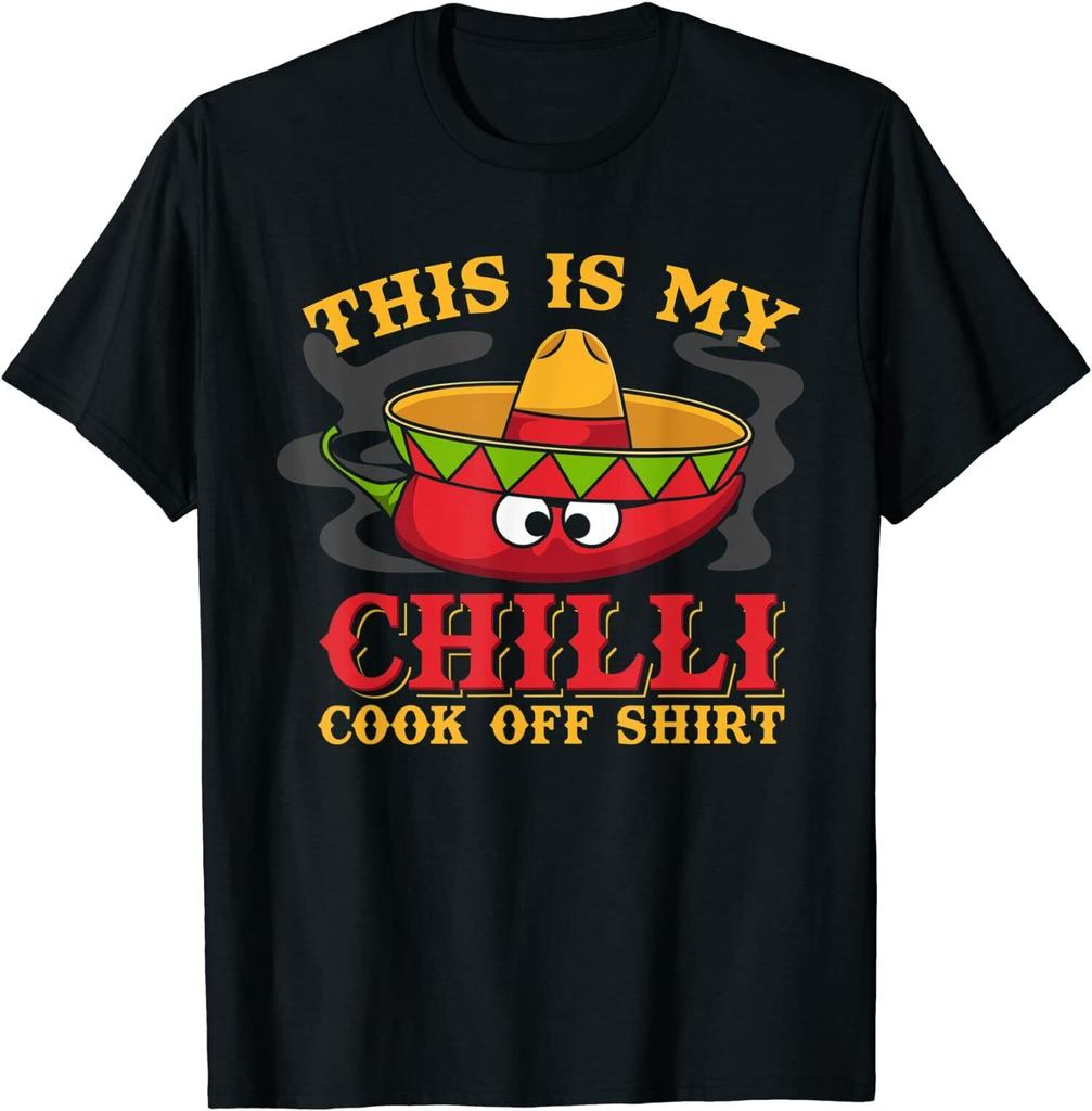 Buy New Limited Chili Cook Off Gifts Chili Men Cartoon Black Summer ...