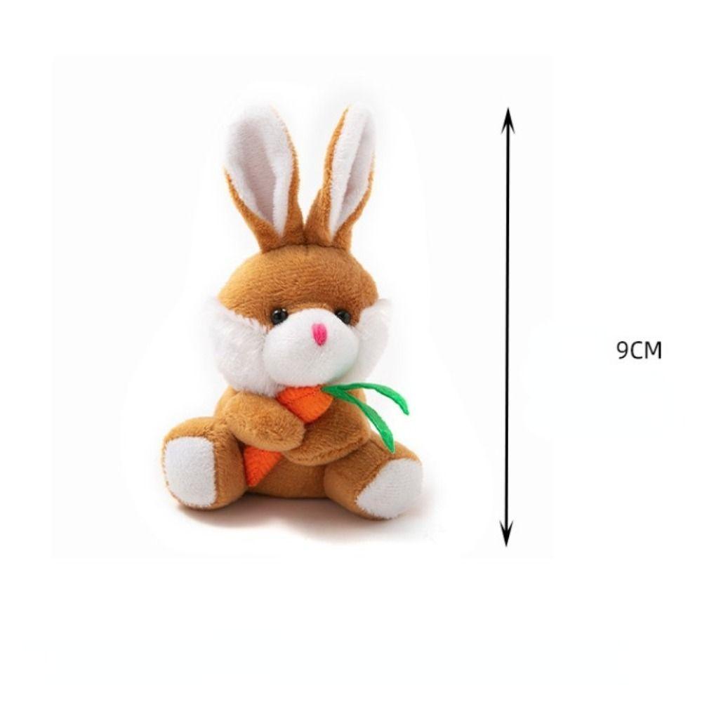 Cheap Plush Toys Car Keys Ring Cute Plush Doll Keychain Bunny Key ...