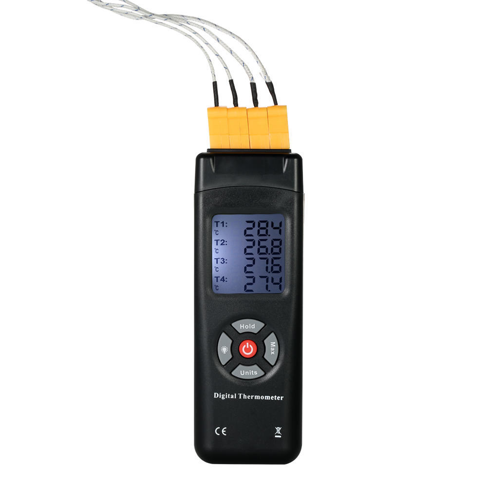 Buy 4-Channel K-Type Digital LCD Thermometer Thermocouple Sensor -50 ...