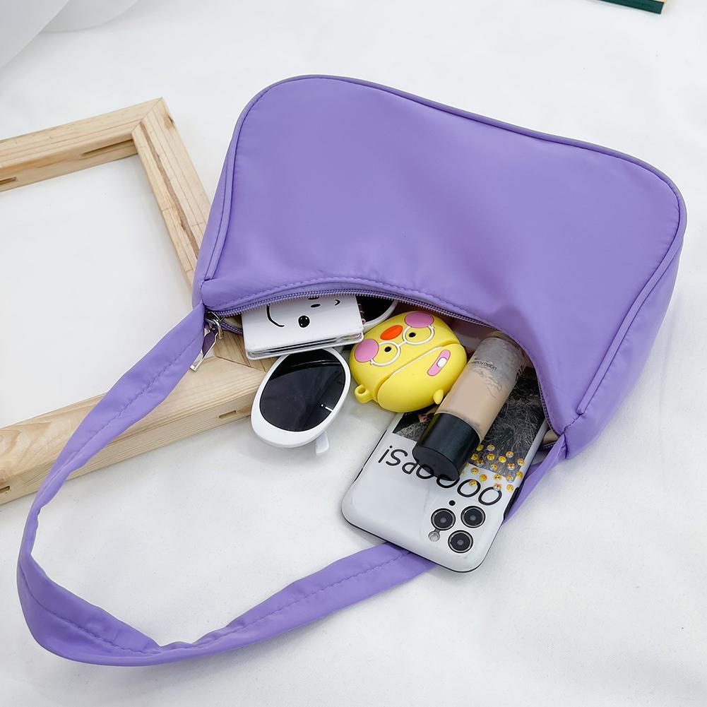 Cheap Fashion Solid Color Underarm Bag Nylon Hobos Bag Women Zipper ...