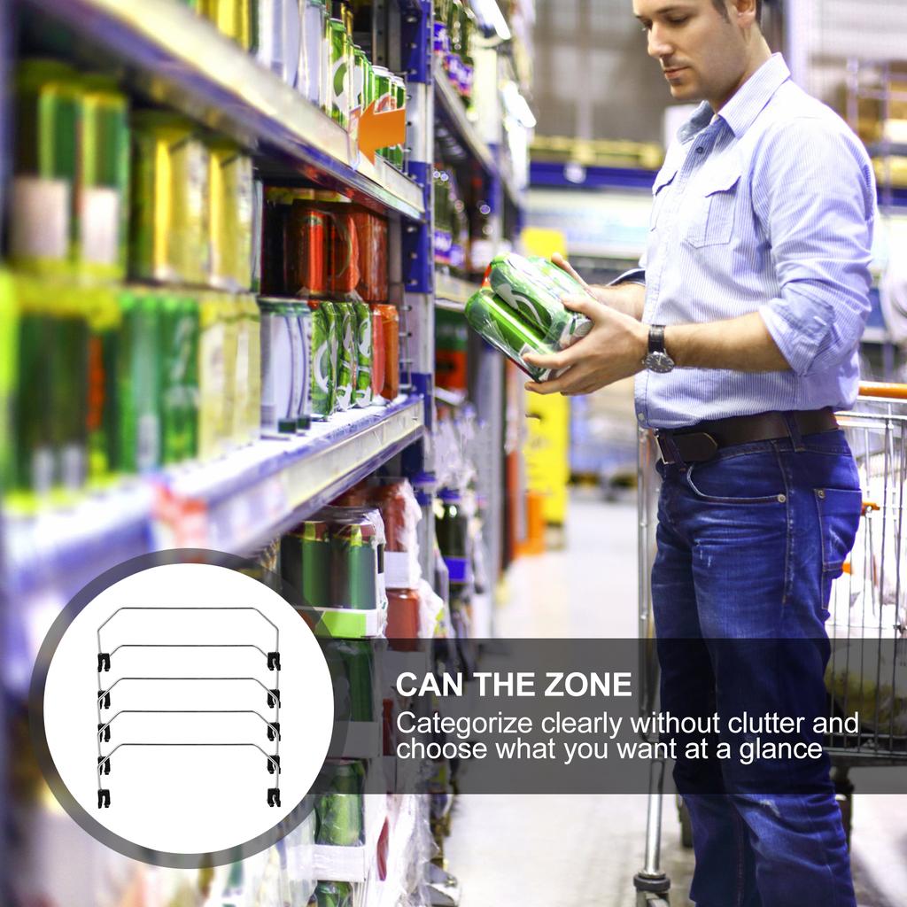 Buy 5pcs Supermarket Store Divider Shelf Multi-function Classification ...