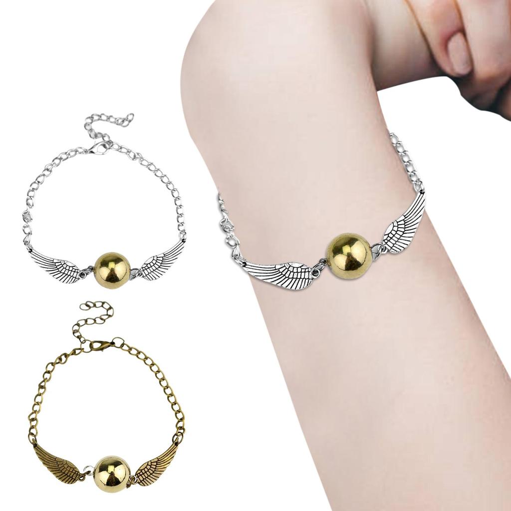 Womens Snitch Bracelet|Alloy Wristbands Adjustable Bracelet w/Wings ...