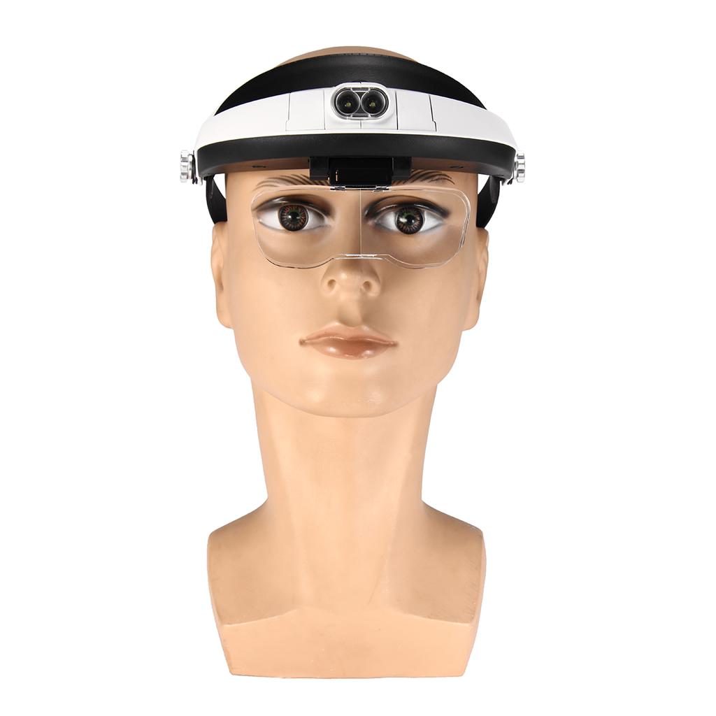 Buy Head-Mounted LED Lamp Light Medical Magnifier Glass Headband Loupe ...