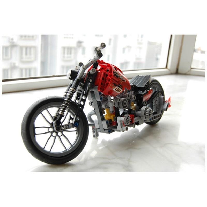 Buy 378PCS Motorcycle Assembling Educational Toys DIY Blocks Model ...