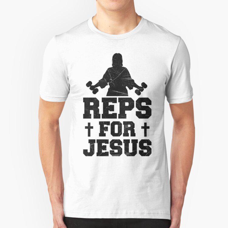 Buy REPS FOR JESUS Cotton White Tees Summer Men T Shirts Male Casual ...