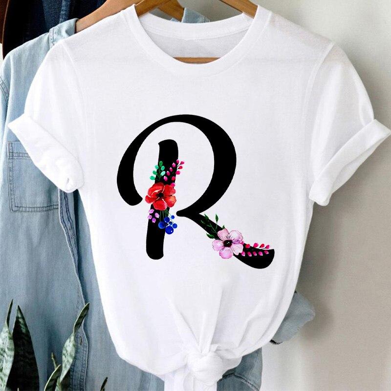 Buy Summer T-Shirts 26 Customize Letter T-Shirt Fancy Letters Graphic ...