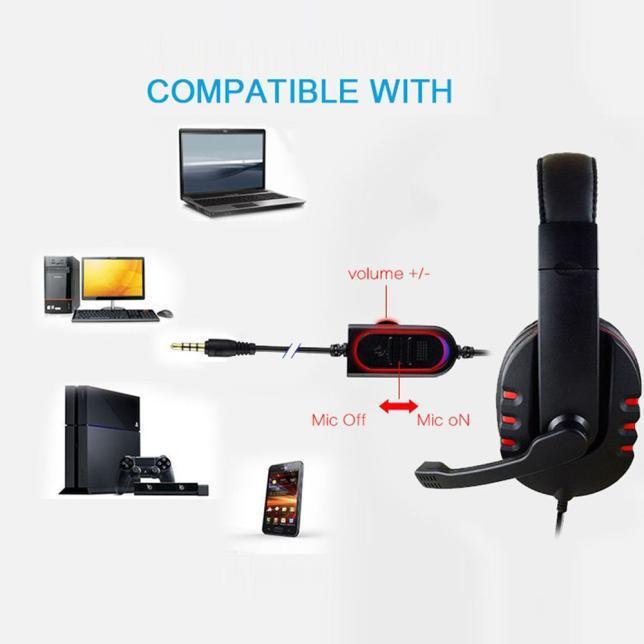 Buy New Gaming Headset Voice Control Wired HI-FI Sound Quality For PS4 ...