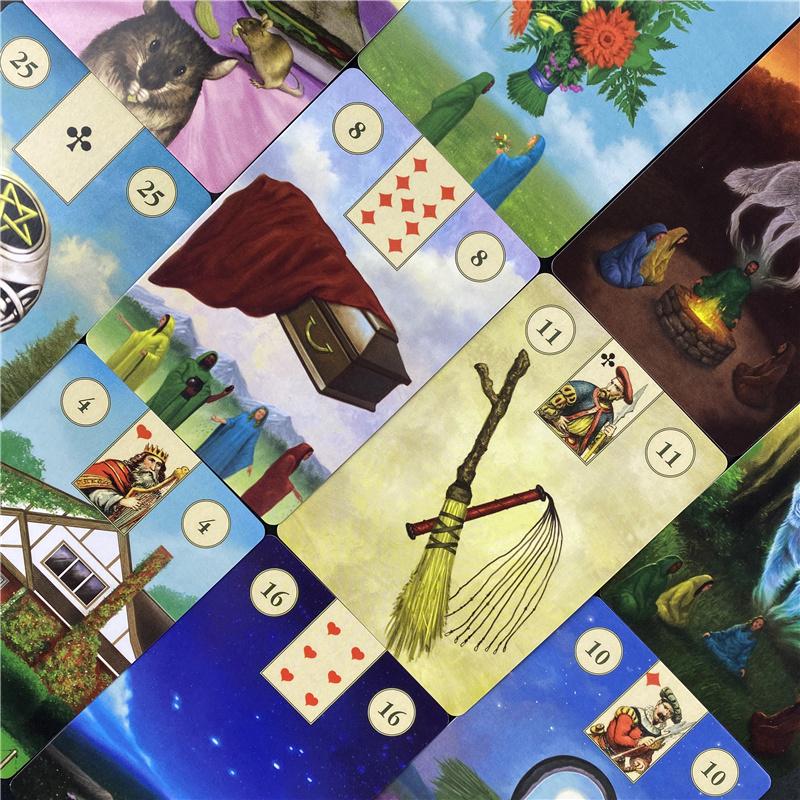 Satın alın Pagan Lenormand Oracle Cards A 38-Card Board Deck | Joom