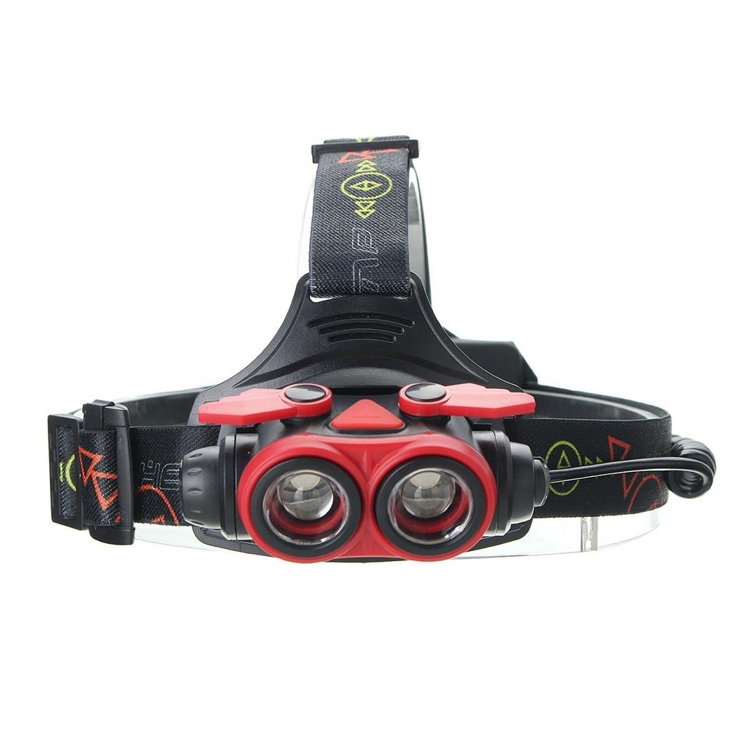 Buy T6 4Modes Waterproof LED Zoom Headlamp Headlight Torch USB With SOS ...