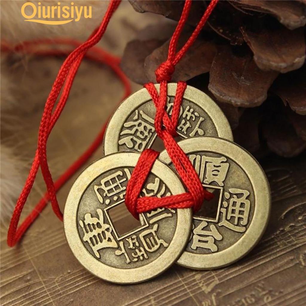 Lucky Coins Ancient Good Luck Feng Shui Pendant Fortune Money Necklace ...