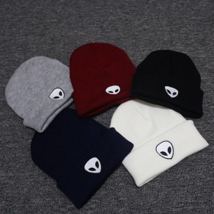 Buy Men Women Unisex Autumn Winter Warm Knit Cap Baggy Beanie Ski Alien ...