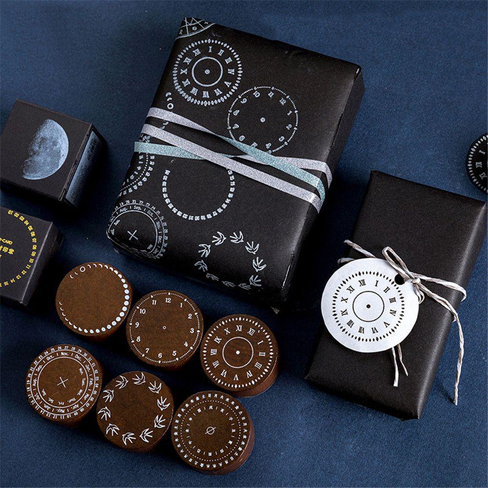 Buy Clock Stamp Scrapbooking Handmade Diary Decor Wooden Craft DIY Tool ...