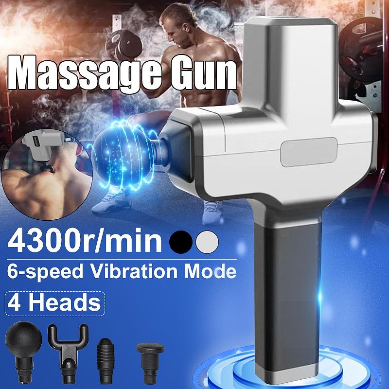 Buy 4400R/Min 2800MAH 4 IN 1 Massage Gun Percussion Massager Tissue ...