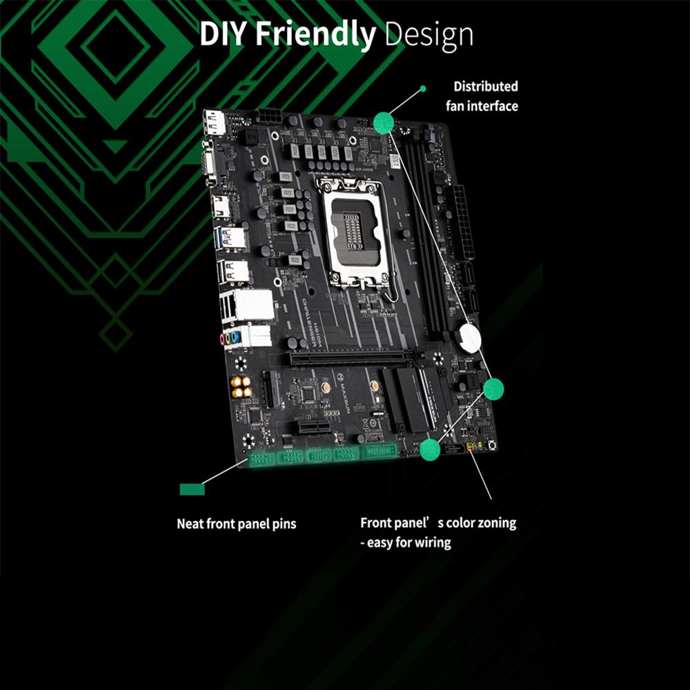 Buy MAXSUN Motherboard Challenger H610M SATA 3.0 M.2 Support Intel 12th 12100 12400 Generation ...