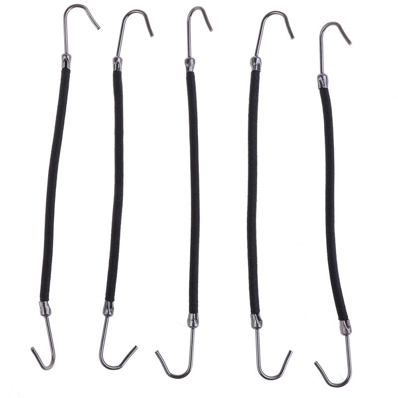 Buy 5Pcs/Set Elastic Hair Clips Bows Bands Gum Hook Ponytail Clip ...
