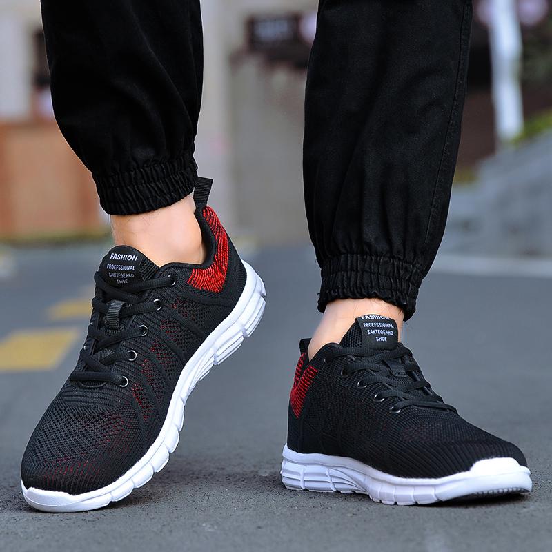 Buy Flying Woven Sports Casual Shoes Ultralight Running Shoes Men's ...