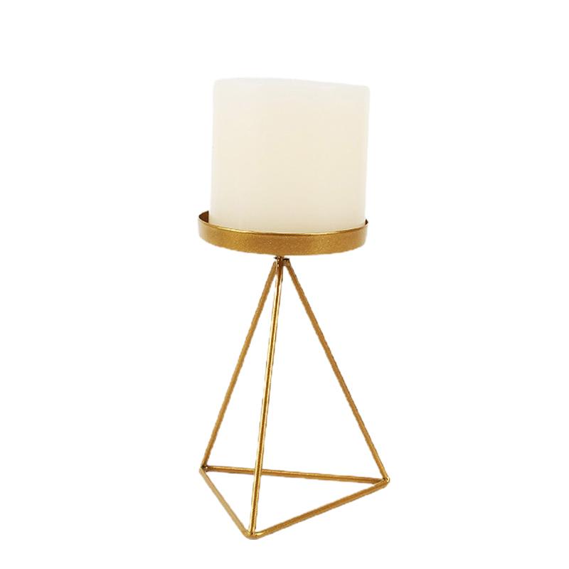 Triangle Geometric Candlestick Tealight Candle Holder Stand Wedding ...