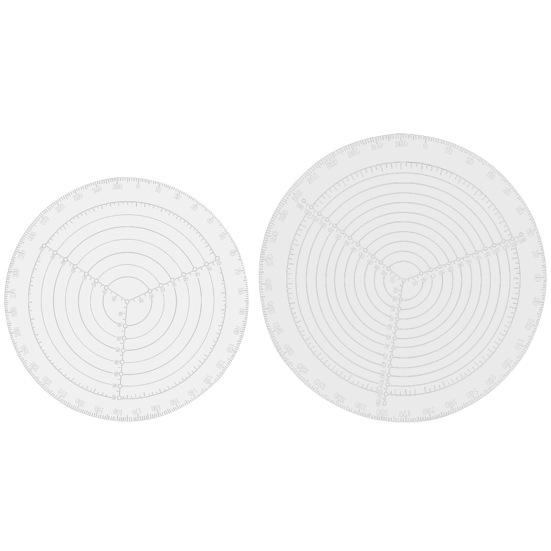 Reliable Standard Wide Application Round Plastic Center Finder Ruler ...