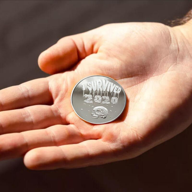 Buy I Survived 2020 The Commemorative Gold/ Silver Plated Coin Absurd ...