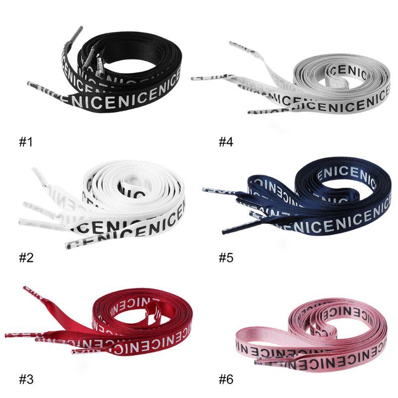 Buy Shoe Strings Fashion Letters Printed Sneaker Sports Shoes Laces ...