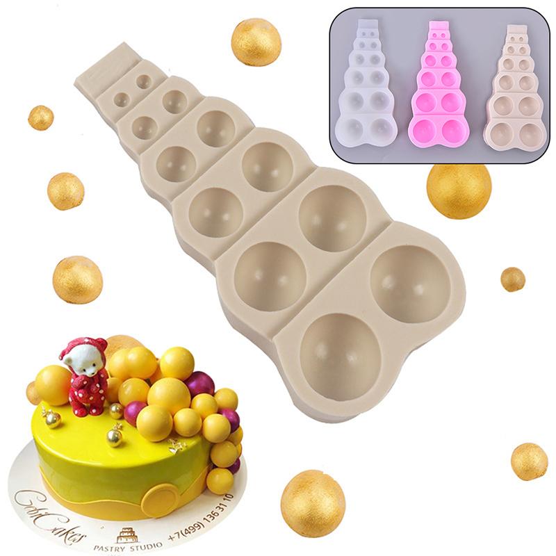 Diy 3D Bead Silicone Mould Chocolate Fondant Cake Decorating Sugar ...