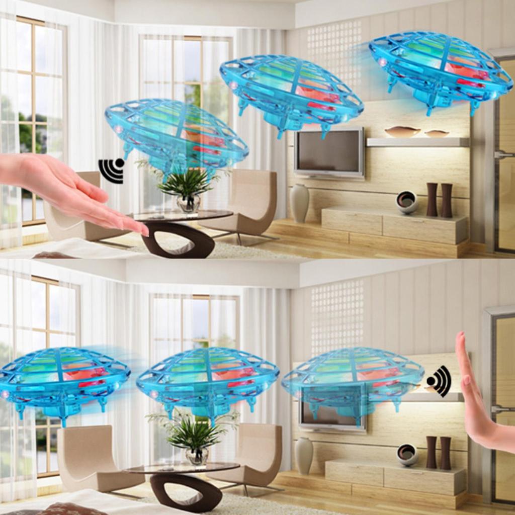 Buy UFO Sensor Aircraft Remote Control Flying Ball Boomerang Drones USB ...