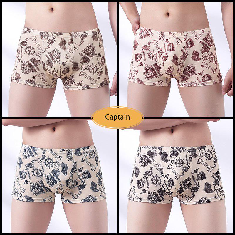 4 Pcs \Lot Pirate Captain Boxer For Men /Men 'S Underwear Shorts Sexy ...