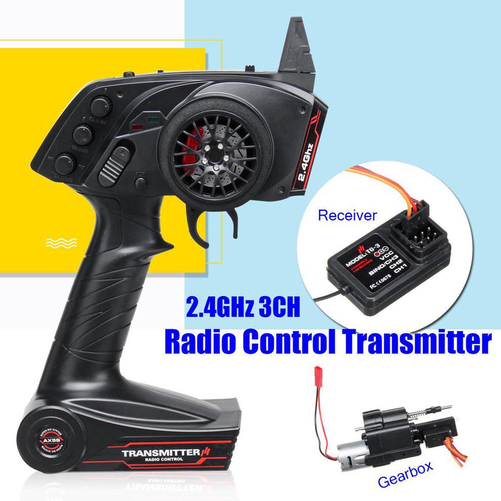 Buy 2.4GHz 3CH Digital Radio Control Transmitter + Gearbox + Receiver ...