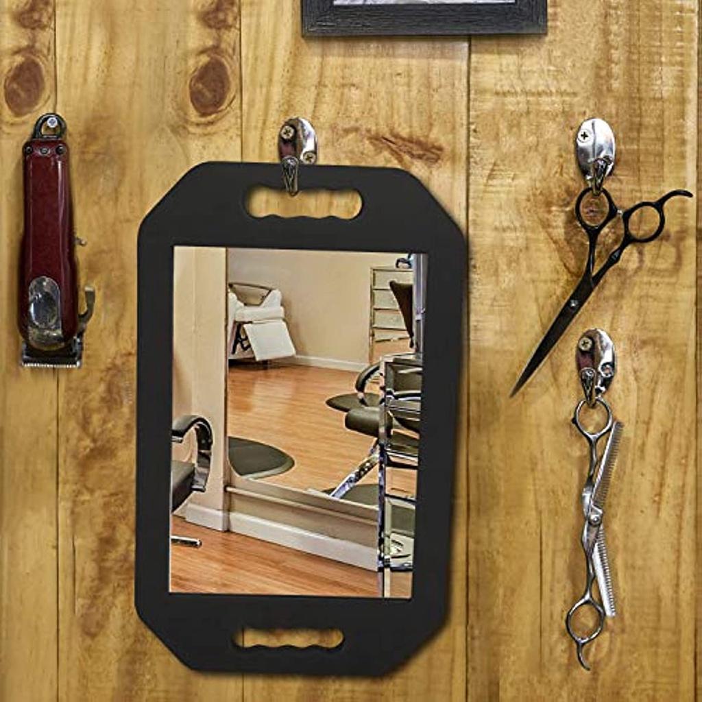 Cheap Light Hand Mirror Of Barber Shop - Black Foam Barber Mirror Of ...