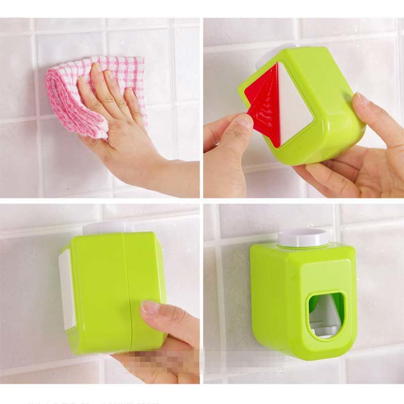 Buy Wall Mount Automatic Auto Squeezer Toothpaste Dispenser Hands Free ...
