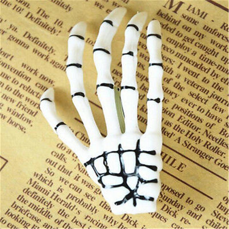 Gothic Halloween Punk Hand Party Bone Skeleton Hairpins Clips Hair ...