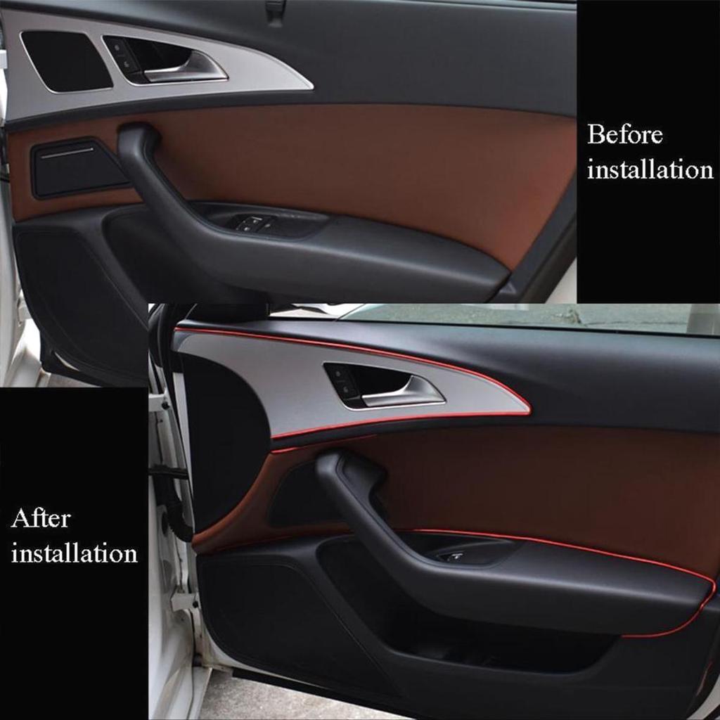 Buy 5M New DIY Car Interior Decor Door Sticker Moulding Styling Strip ...