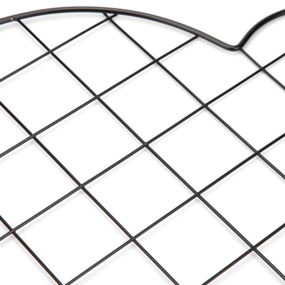 Buy Wrought Iron Grid Rack Shelf Photo Frame Hanging Display Frames ...