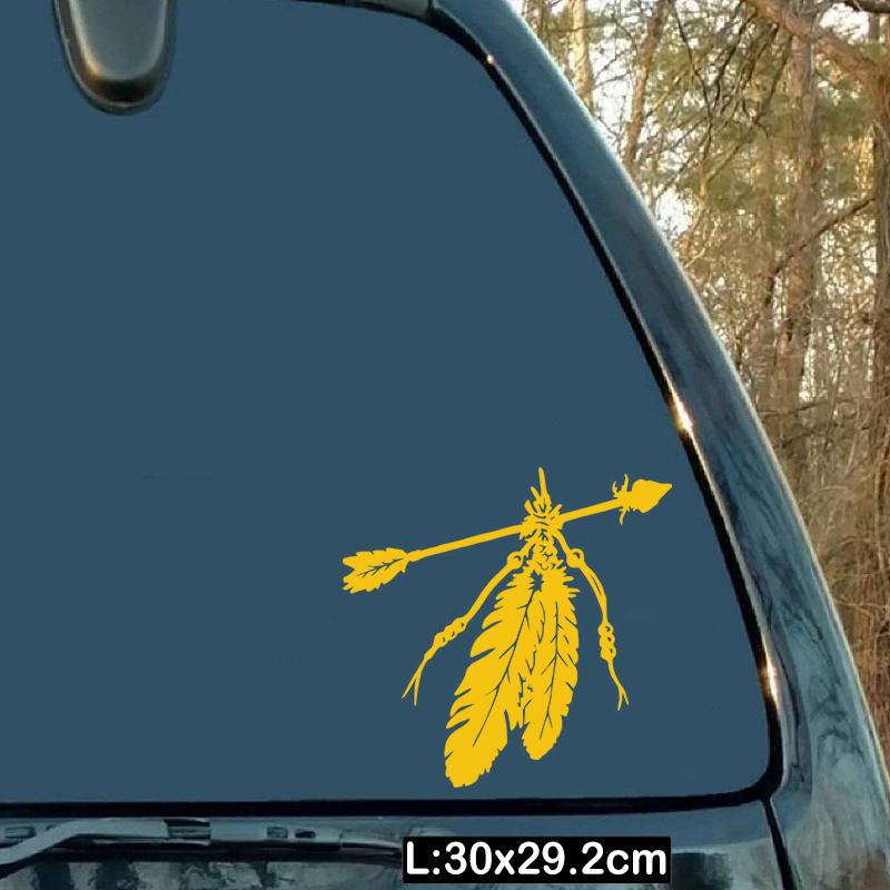 Buy Perets car sticker Arrow Feathers on car vinyl stickers for cars ...