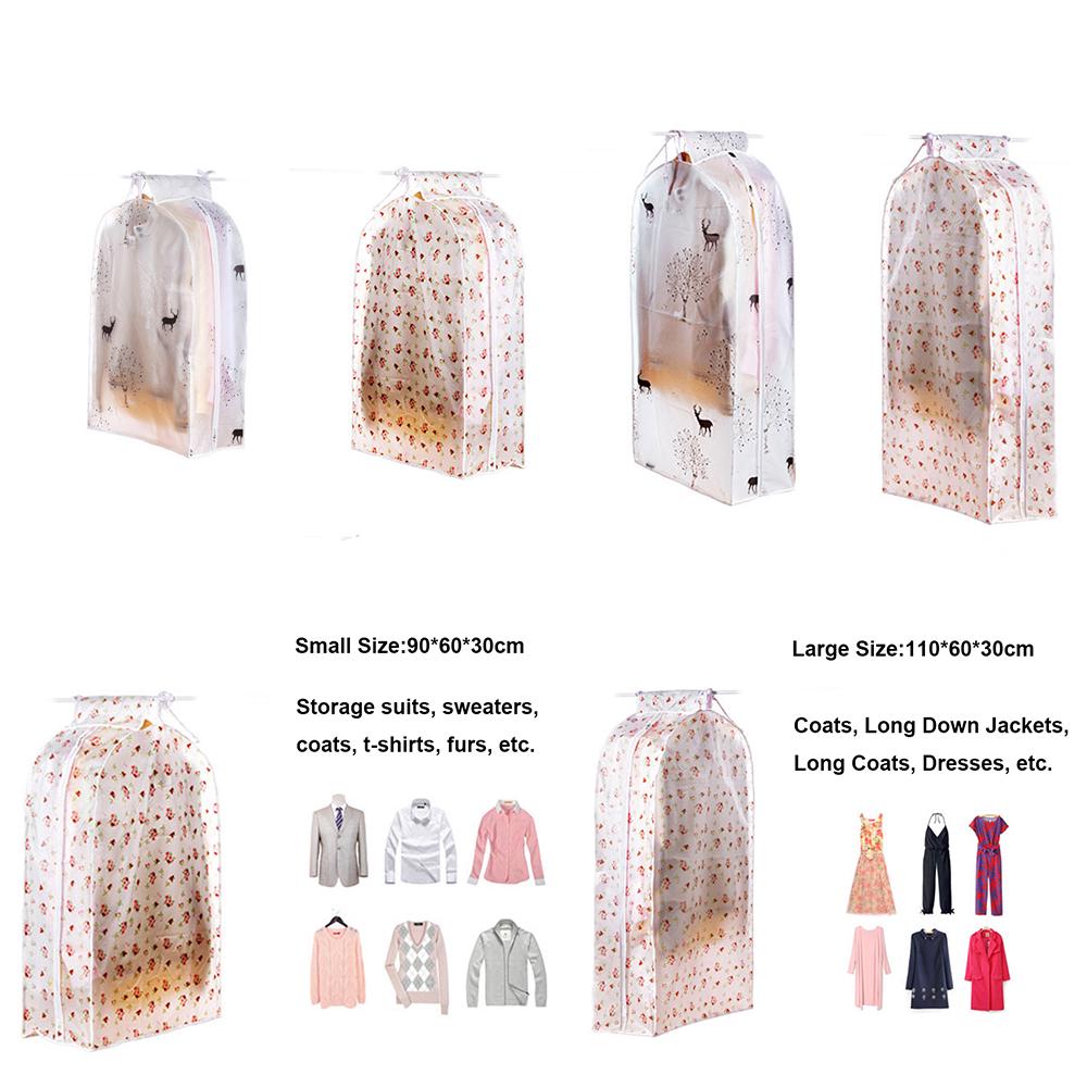 PEVA clothes dust bag suit storage dust cover Hanging Clothing Bag ...
