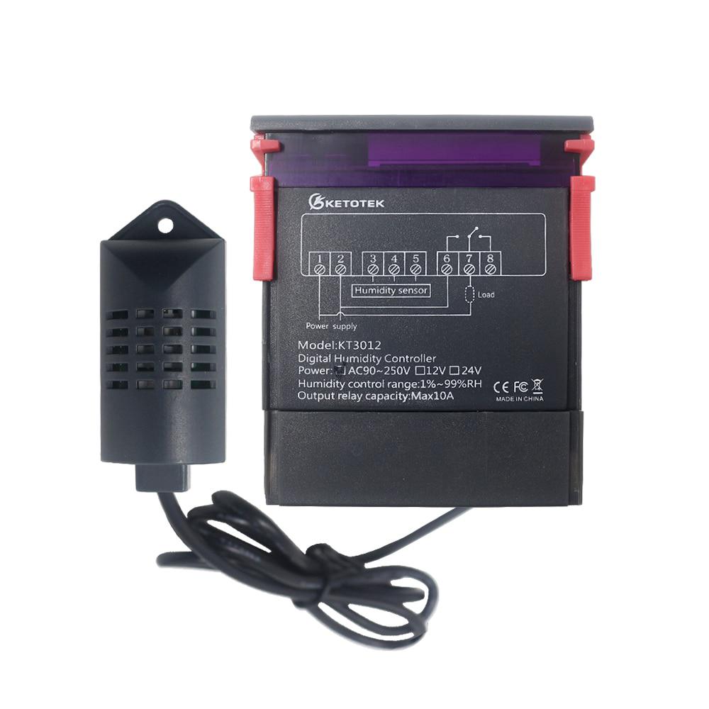 Digital Humidity Controller 10%-99%RH 220V 10A Thermometer Hygrometer ...