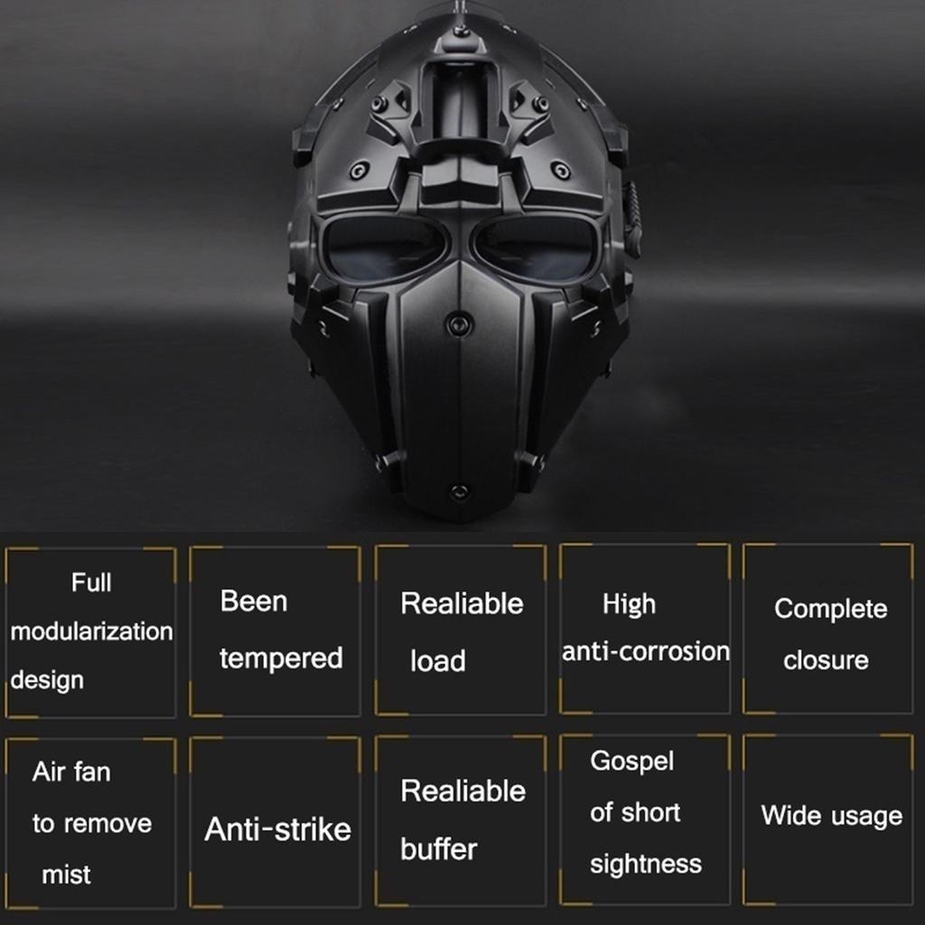 Buy Airsoft Paintball CF CS Game Full Face Mask Tactical Protective ...