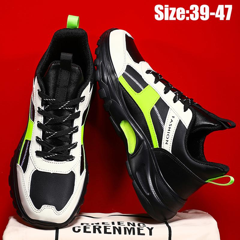 Buy Men's Running Shoes Waterproof Leather Vamp Outdoor Sneakers Size ...