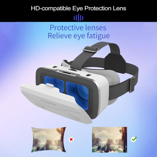 Buy VR Glasses Headset Eye Protection Lens Clear Image Head-mounted ...