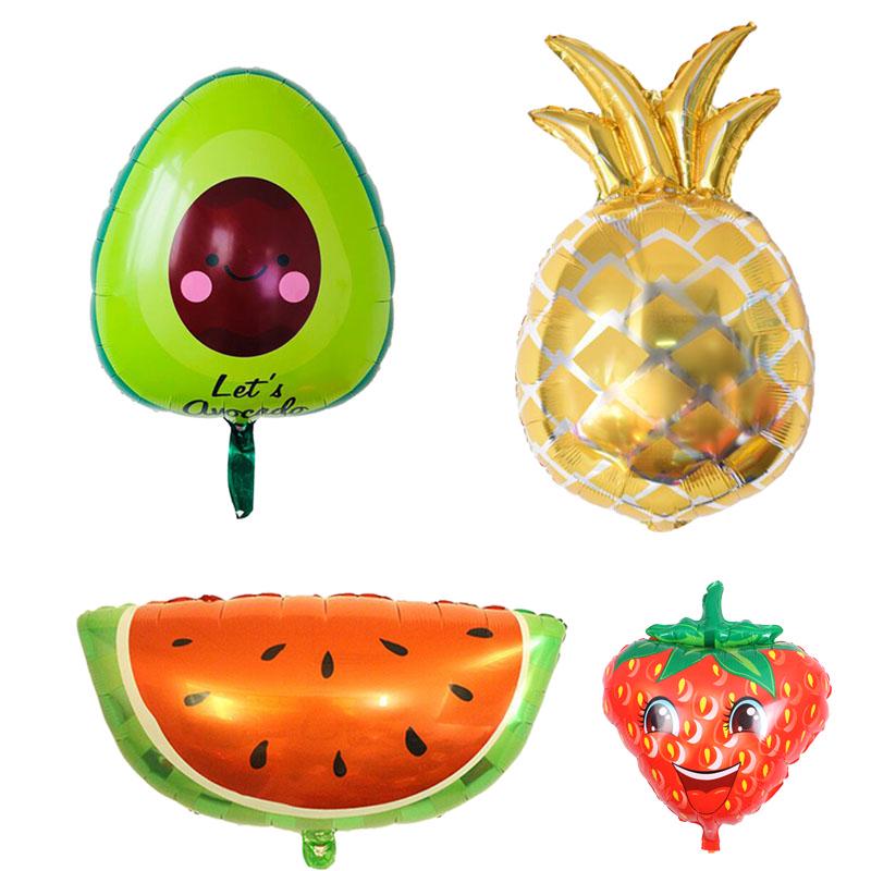Buy Foil Fruits Balloons Pineapple Watermelon Avocado Helium Balloon ...