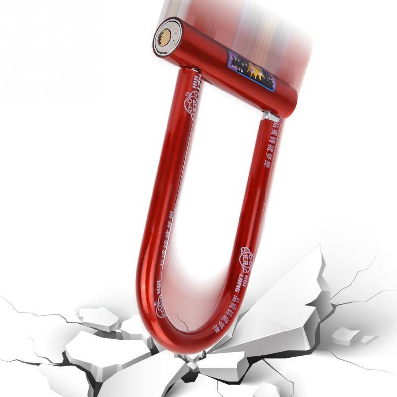 Buy Bike U-shaped Lock Steel Anti-theft Lock Waterproof Rustproof Pure ...