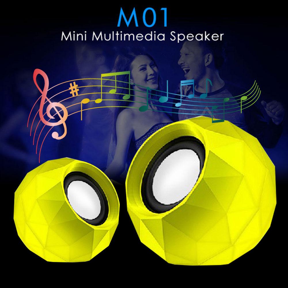 3.5mm Computer Sound Box Notebook Speaker Portable USB Stereo Speakers ...