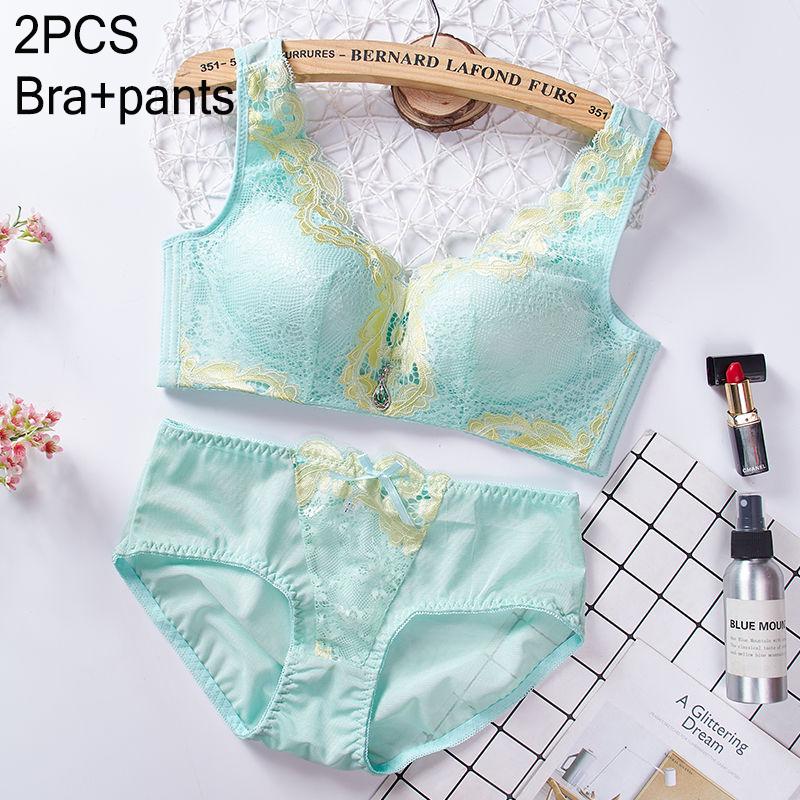 Buy Elegant Luxury Romantic Bra Set For Women Trace Lace Push Up Sexy ...