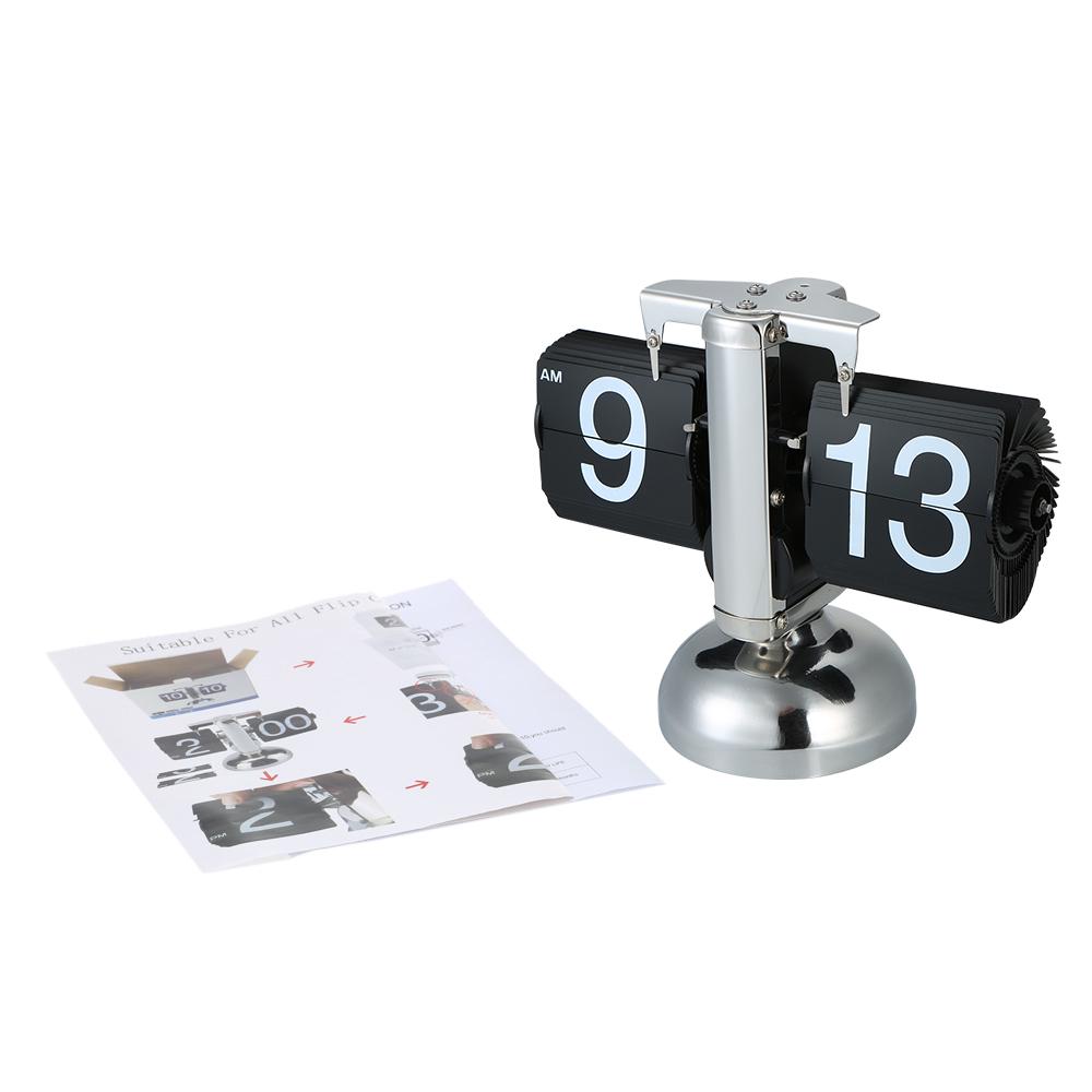 Satın alın Küçük Ölçekli Masa Saati Retro Flip Over Clock Paslanmaz ...