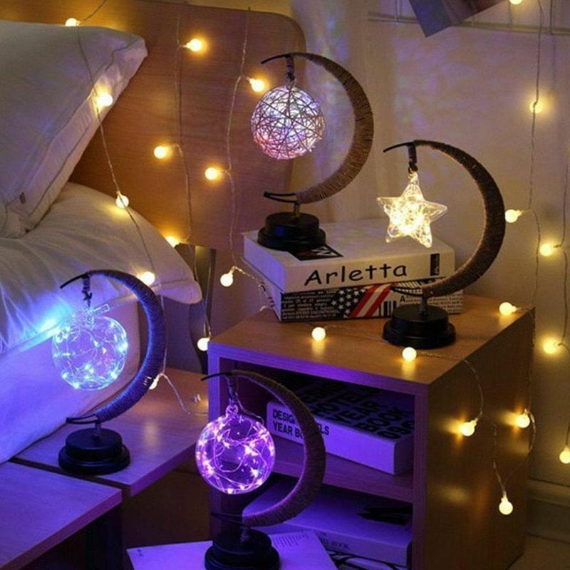 Stars And Moon Light Led Decorative Lights High Transparent Glass 2m 20 ...